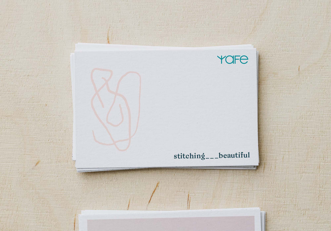 Yafe a social business of women in Kolkata, India. Stitching Beautiful